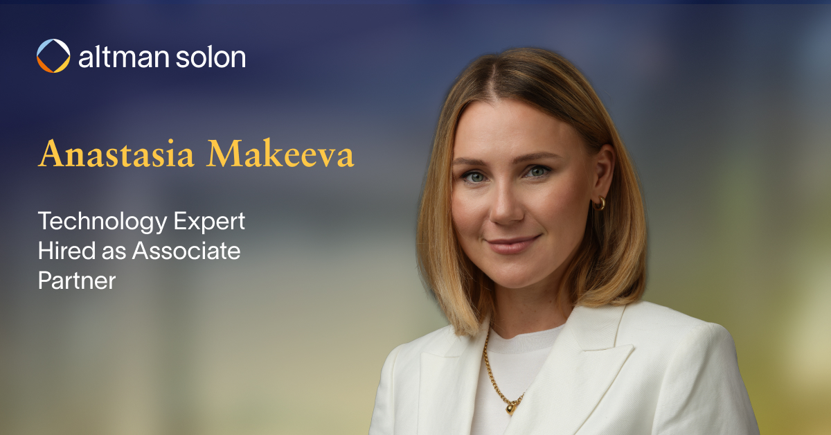 Anastasia Makeeva Joins as Associate Partner | Altman Solon