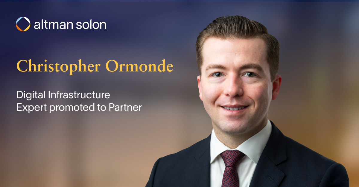 Christopher Ormonde Promoted to Partner | Altman Solon