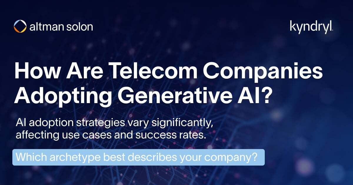 Scaling Gen AI in the Telco Industry | Altman Solon